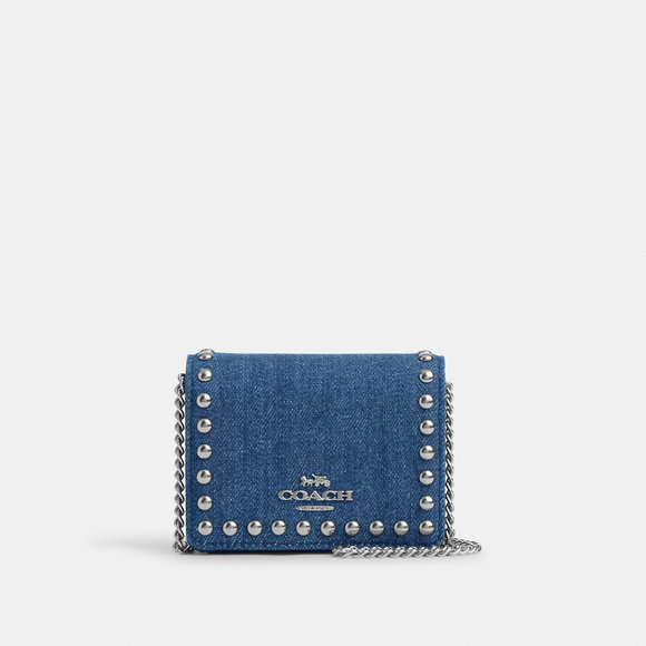 Coach | Bags | Nwt Coach Outlet Mini Wallet On A Chain With Rivets ...